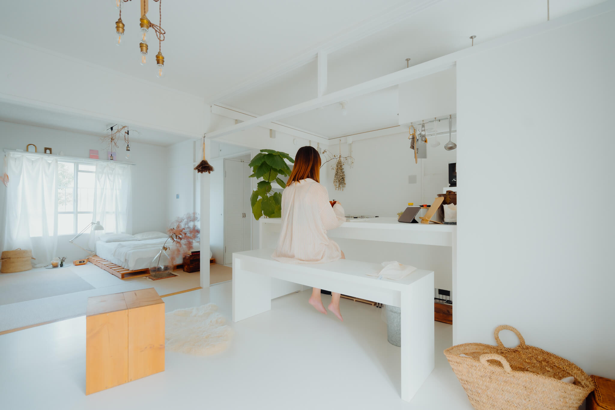 憧れだったMUJI×URのリノベーション団地で一人暮らし。心地よく暮らす、1LDKインテリア | goodroom journal